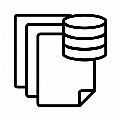 Database Document Icon Download On Iconfinder