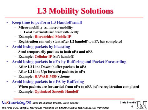 Ppt Layer 3 Mobility Support In Ip Networks Powerpoint Presentation