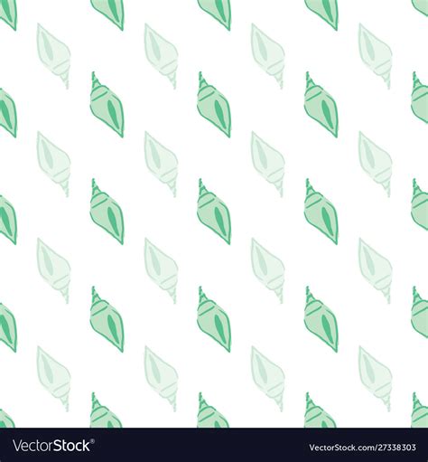 Sea Shells Seamless Pattern Design Royalty Free Vector Image
