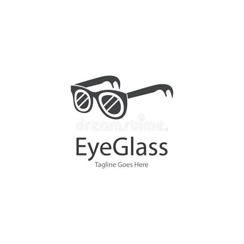 Eye Glasses Logo Design Icon Vector Template Stock Vector