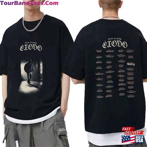 Peso Pluma Exodo Tour 2024 Shirt Fan Concert Unisex Hoodie Tourbandtees