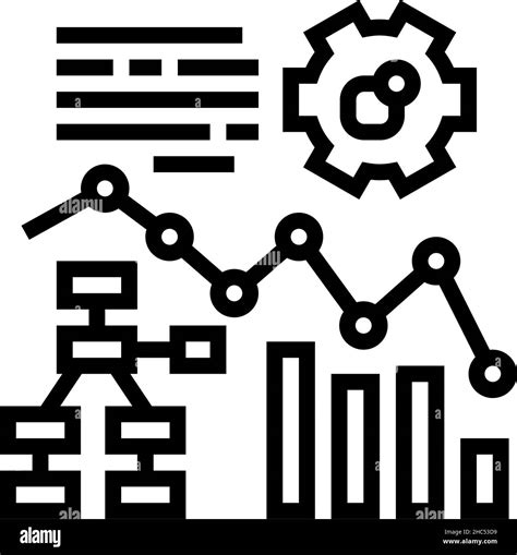 Planning Strategy Erp Line Icon Vector Illustration Stock Vector Image