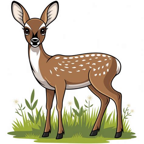 Srnec Zvířata Ilustrační Obrázek Klipart Zadarmo