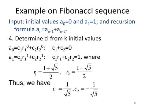 Ppt Cse 20 Lecture 12 Analysis Of Homogeneous Linear Recursion
