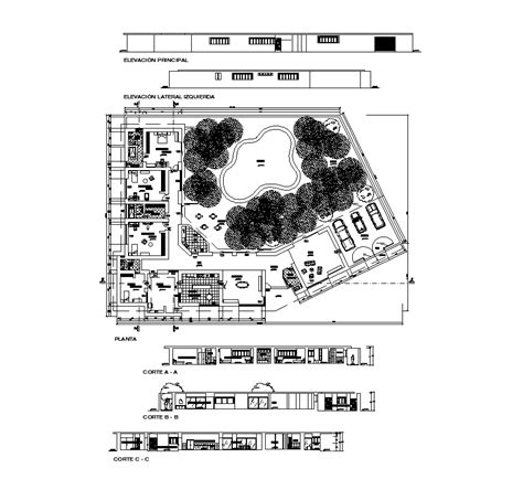 Detail Housing Structure Plan View Elevation And Section Layout Autocad File Artofit