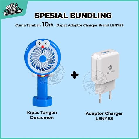 Jual Kipas Angin Karakter Led Mini Fan Lid Usb Charger Kipas Kecil Mini Genggam Let Lucu Motif