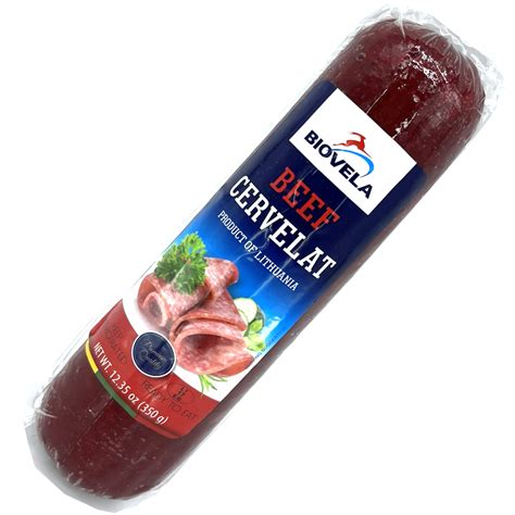 Сервелат Говяжий, Биовела, 350г | $14.99 - купить на RussianFoodUSA