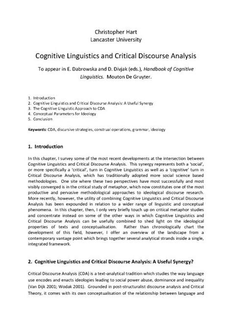 19 cognitive linguistics pdf files download free collection files