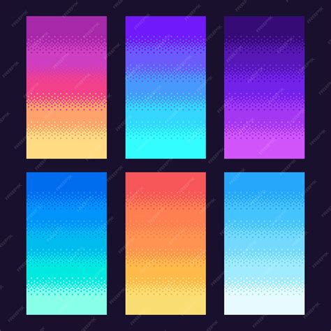 Premium Vector Dithering Pixels Background Old Retro Video Game Pixel Art Gradient Retro