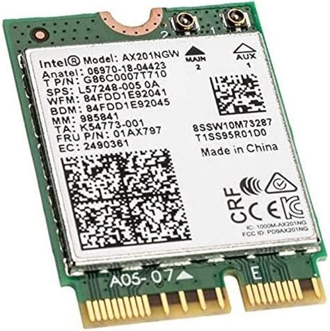 Intel AX201.NGWG kablosuz kart : Amazon.com.tr: Bilgisayar