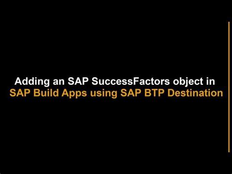 daniel wroblewski on linkedin adding successfactors object in sap
