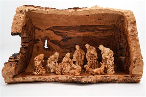 Unique Nativity Set Cave 07 Treasures Of The Holy Land