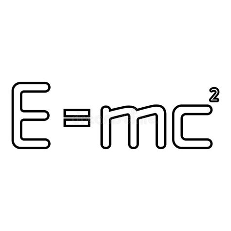 Emc Squared Energy Formula Physical Law Emc Sign E Equal Mc 2