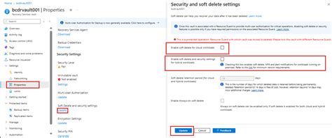 azure backup의 일시 삭제 azure backup microsoft learn