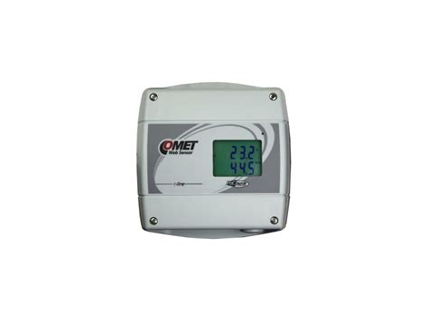 comet t7613d web sensor with poe duct mount remote thermometer