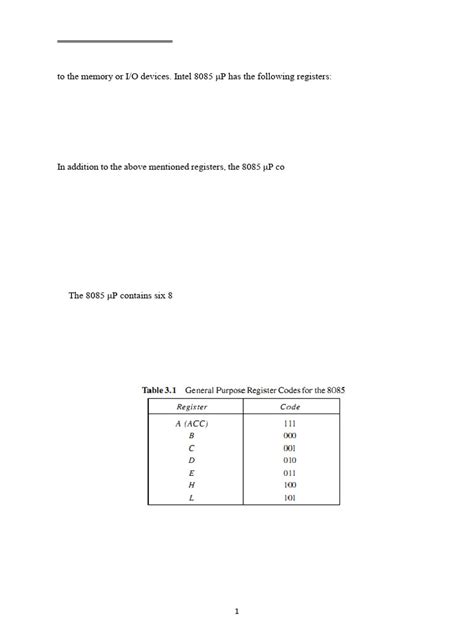 8085 Microprocessor Registers Pdf Central Processing Unit Pointer Computer Programming