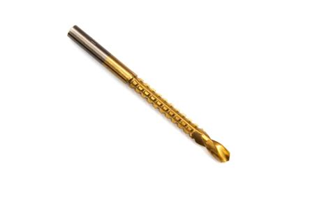 Premium Photo Golden Router Bit For Metal Isolated On White
