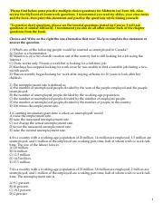 Practice Questions For Midterm 2 Econ102 2 Pdf Please Find Below Some Practice Multiple