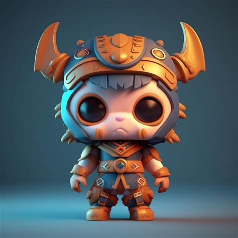 Premium Ai Image 3d Cute Cartoon Character Ai Generative