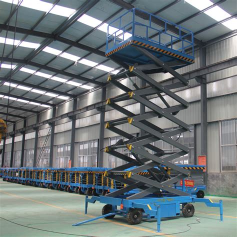 Electric Lifting Movable Platform Table China Scissor Lift And Movable Scissor Lift