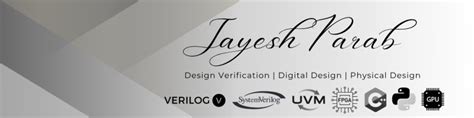Jayesh Parab Digital Design And Verification Engineer Verilog Fpga