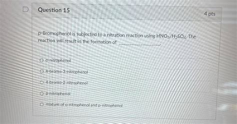 Solved Mathrm P Bromophenol Is Subjected To A N