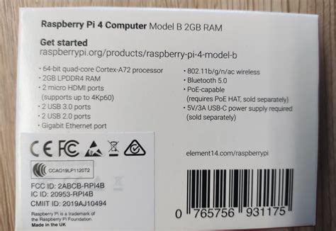 Raspberry Pi 4 Computer Model B Mit 2 Gb Ram Neu Und Originalverpackt In Villigen Für Chf 95