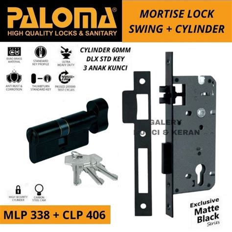 Jual Paloma Mlp 338 Clp 406 Mortise Lock Swing Set Cylinder Body Kunci