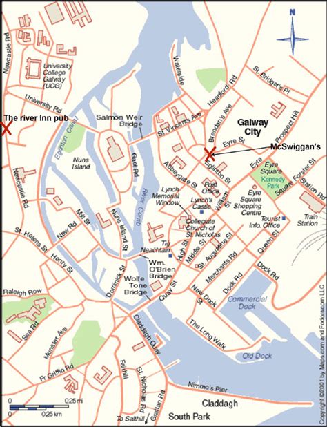 Maps Galway City Ireland Galway City Map Galway City Galway Maps Galway