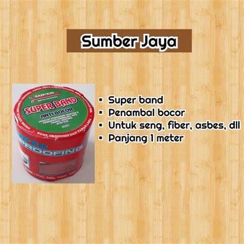 Superband Lakban Penambal Bocor Seketika 1 M Untuk Seng Fiber Talang