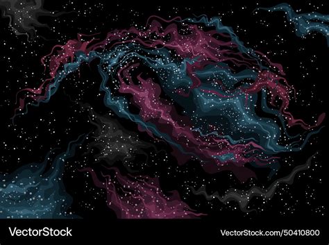 Space Nebula Royalty Free Vector Image Vectorstock