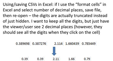 Using Saving Re Opening CSV Files In Excel Truncated Digits