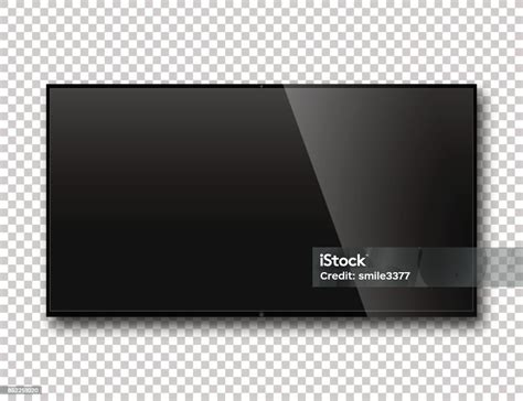 현대 빈 스크린 Lcd 격리 배경에 Tv Led 0명에 대한 스톡 벡터 아트 및 기타 이미지 0명 Hdtv 결정체