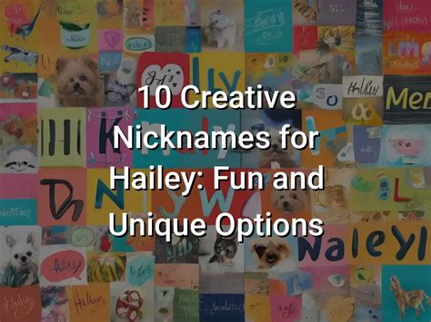 Creative Nicknames For Hailey Fun And Unique Options Symbol Genie