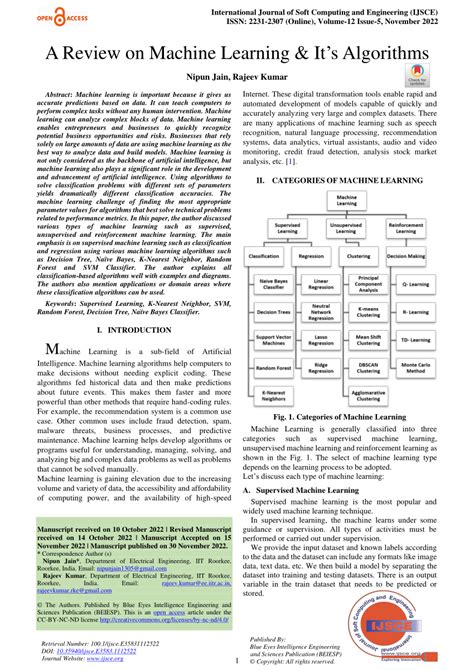 Pdf A Review On Machine Learning And Its Algorithms