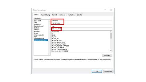 Microsoft Excel Leerzeichen zwischen Zahlen einfügen Microsoft Excel