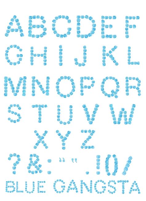 Blue G Typeface Behance