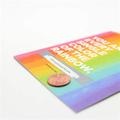 Carte à gratter Color of the rainbow Pastel Shop