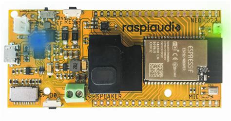 getuscart raspiaudio espmuse proto esp32 development card with speaker and microphone