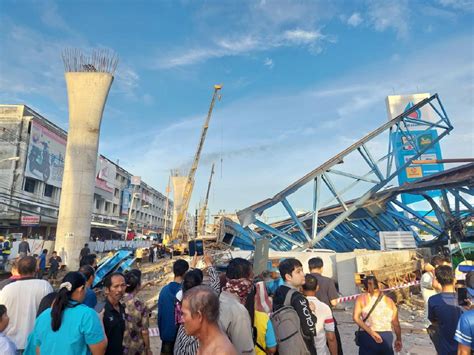 คานสะพานข้ามแยก ย่านลาดกระบังทรุด คนงานก่อสร้าง สาหัส 3 คมชัดลึก