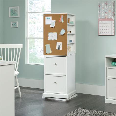 Sauder Craft Pro Series White Craft Tower Storage Furniture With
