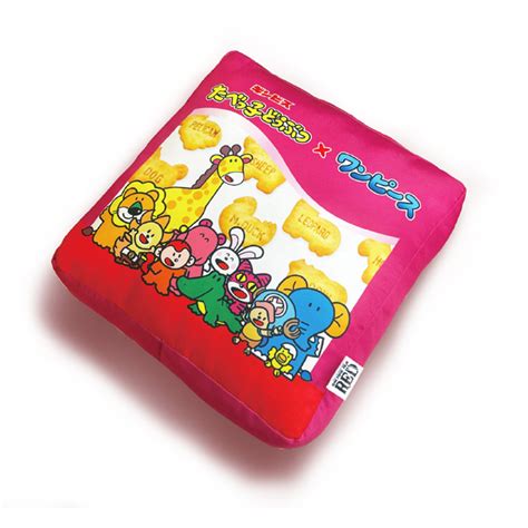 【ワンピース】たべっ子どうぶつ×one Piece マチ付きクッション パッケージ柄 雑貨｜東映アニメーションオフィシャルストア