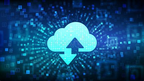 Cloud Technology Background Cloud Computing Cloud Storage Sign With