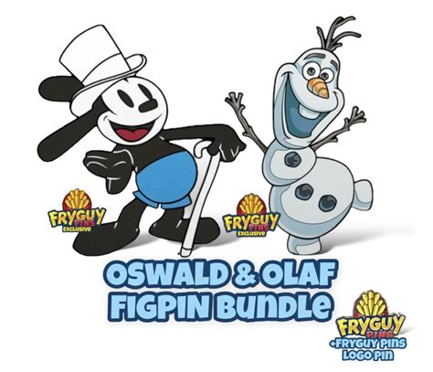 Oswald And Olaf Figpins Released At Fryguy Pins Disney Pins Blog
