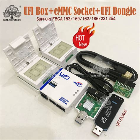 Jual Best Seller New 2022 Original Ufi Box Full Set Ufi Box Ufi Dongle Emmc Socket Support Fbga