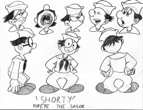 Popeye Shorty Model Sheet By Grishamanimation1 On Deviantart