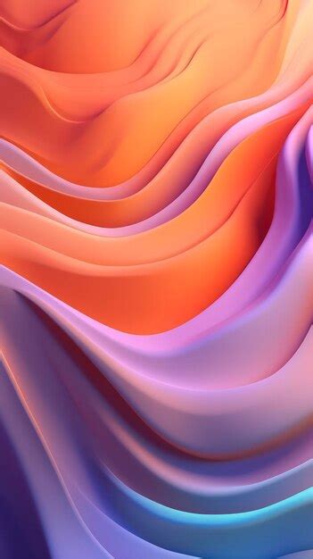 Premium Ai Image Fluid And Abstract Design With Soft Curves And Gradients Ai Generated