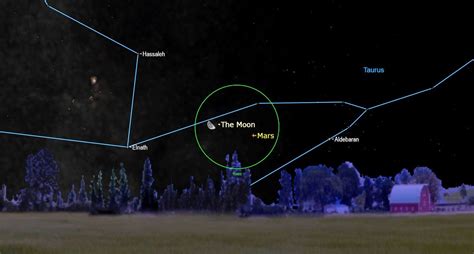 See The Conjunction Of The Moon And Mars Tonight Sept 16 Space