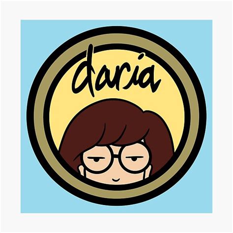 Daria Logo Photographic Print For Sale By Jnissley Redbubble