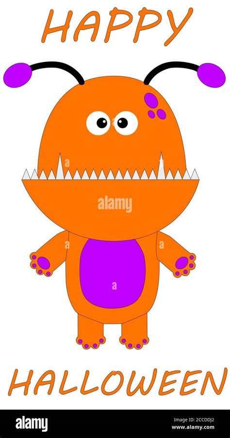 Halloween Character Vector Illustration Monster Eps10 Vector Stock